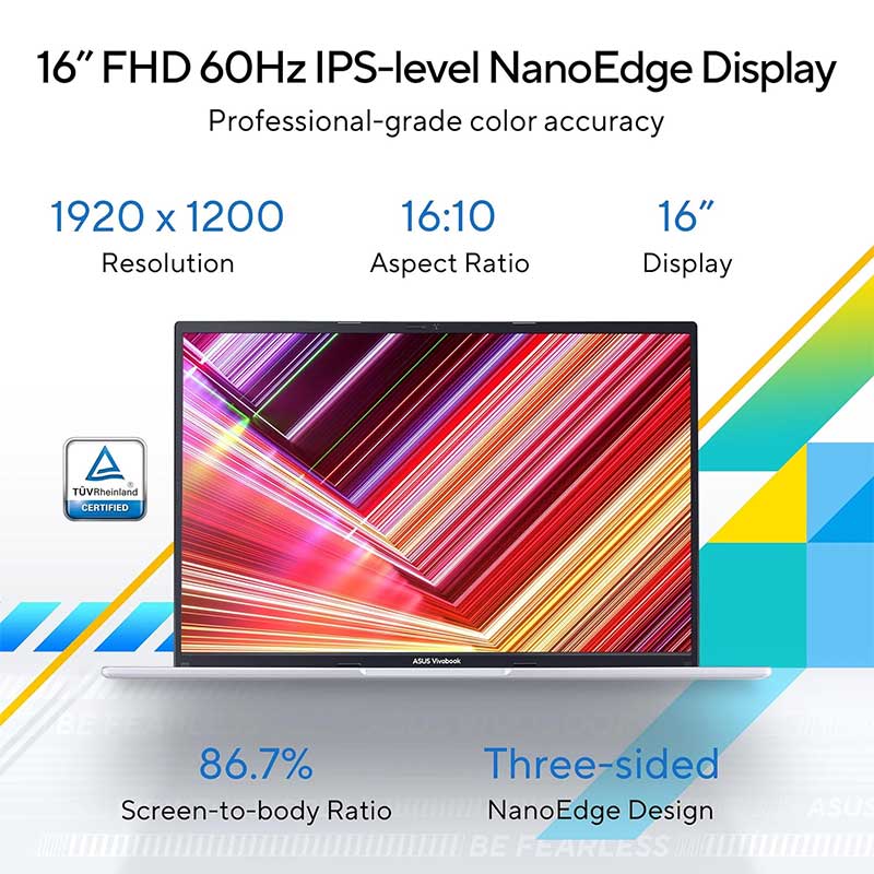 ASUS Vivobook 16 - Intel Core i5-13420H 16" (40.64cm) X1605VA-MB1627WS ...